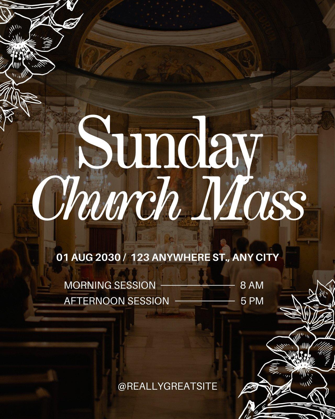 Sunday Church Social Media Graphics: Ideas & Templates